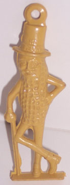 PLANTERS MR PEANUT KEYCHAIN BRACELET PULL CHARM TAN | eBay